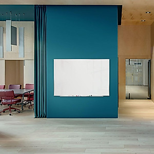 Ghent 4 x 12 Porcelain Magnetic Whiteboard, Aluminum Frame, 1 Marker, 1 Eraser, Made in The USA, 2 Piece Board with Joiner…