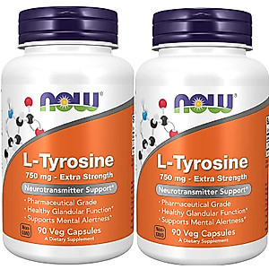 Now Foods: L-Tyrosine Neurotransmitter Support 750 mg, 90 Caps (2 pack)