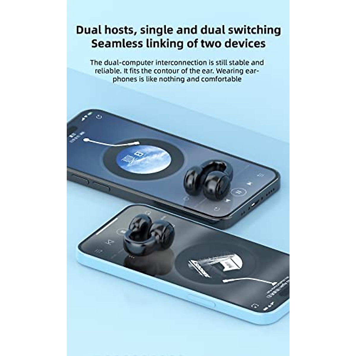 Open Ear Headphones,Sport Earbuds,Sport Headphones,Open Earbuds,Wireless Earbuds Mini for Cycling Driving, Open earplugs, Running Earbuds