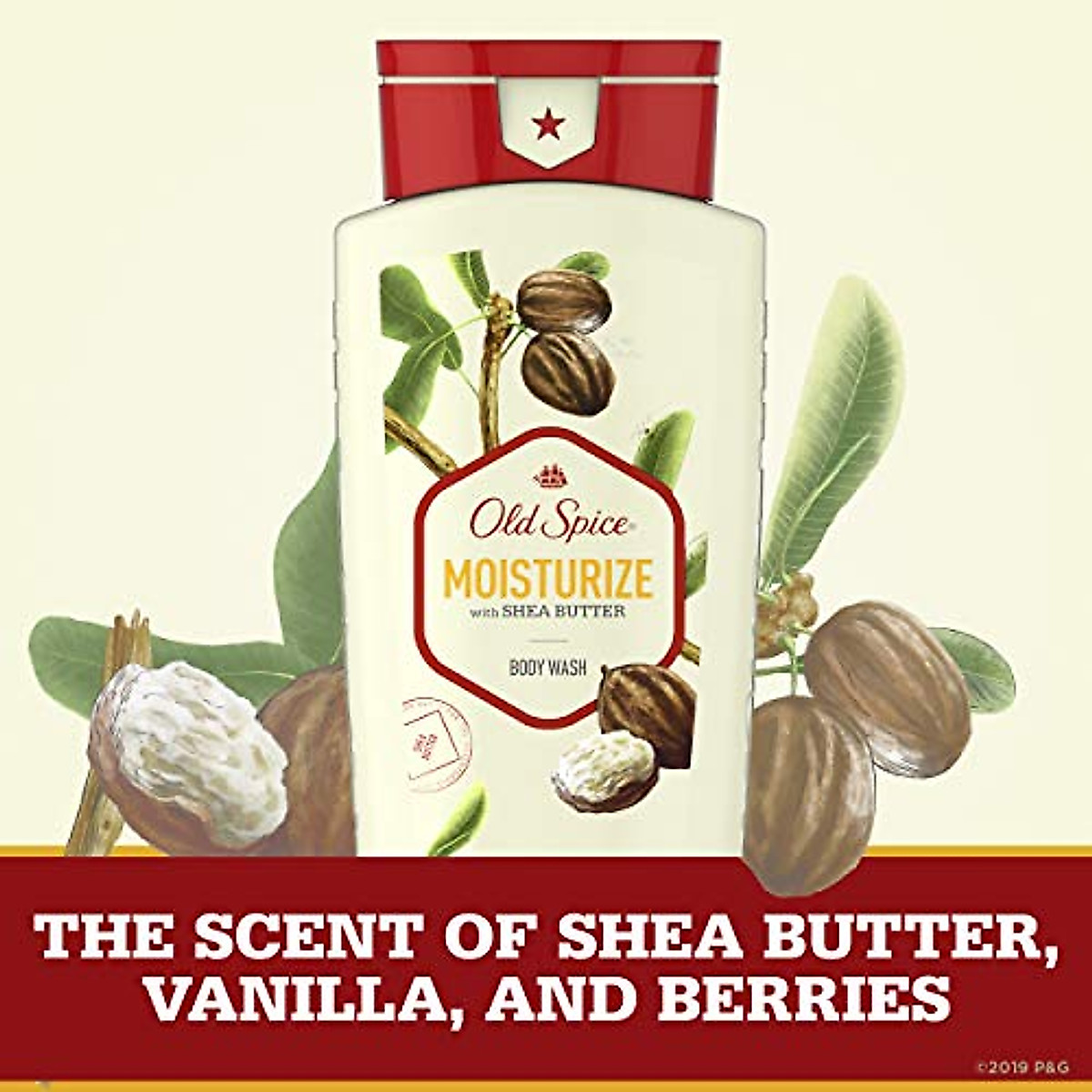 Old Spice, Mens Body Wash Moisturize With Shea Butter, 16 Fl Oz