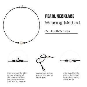 TKUAMIGO Puka Shell Necklace for Women Natural Pearl Choker Necklace Adjustable Seashell Necklace Cowrie Shell Bracelet Beach Boho Jewelry Set for Vsco