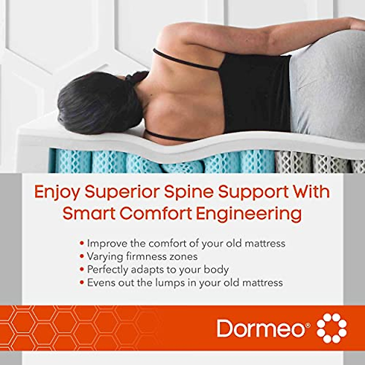 The Premium Mattress Topper by Dormeo (Split Head King) and True Evolution Pillow Bundle