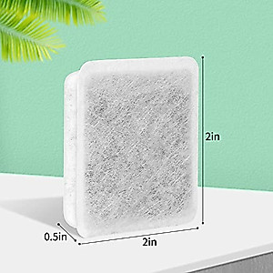 Charcoal Water Filter Replacement, Dog Cat Water Bowl Filter Pet Water Filter Fit for Gravity Waterer Bowls Pack of 8