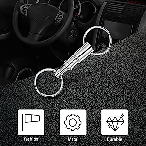 eBoot Detachable Pull Apart Key Rings Keychains (2 Pack)