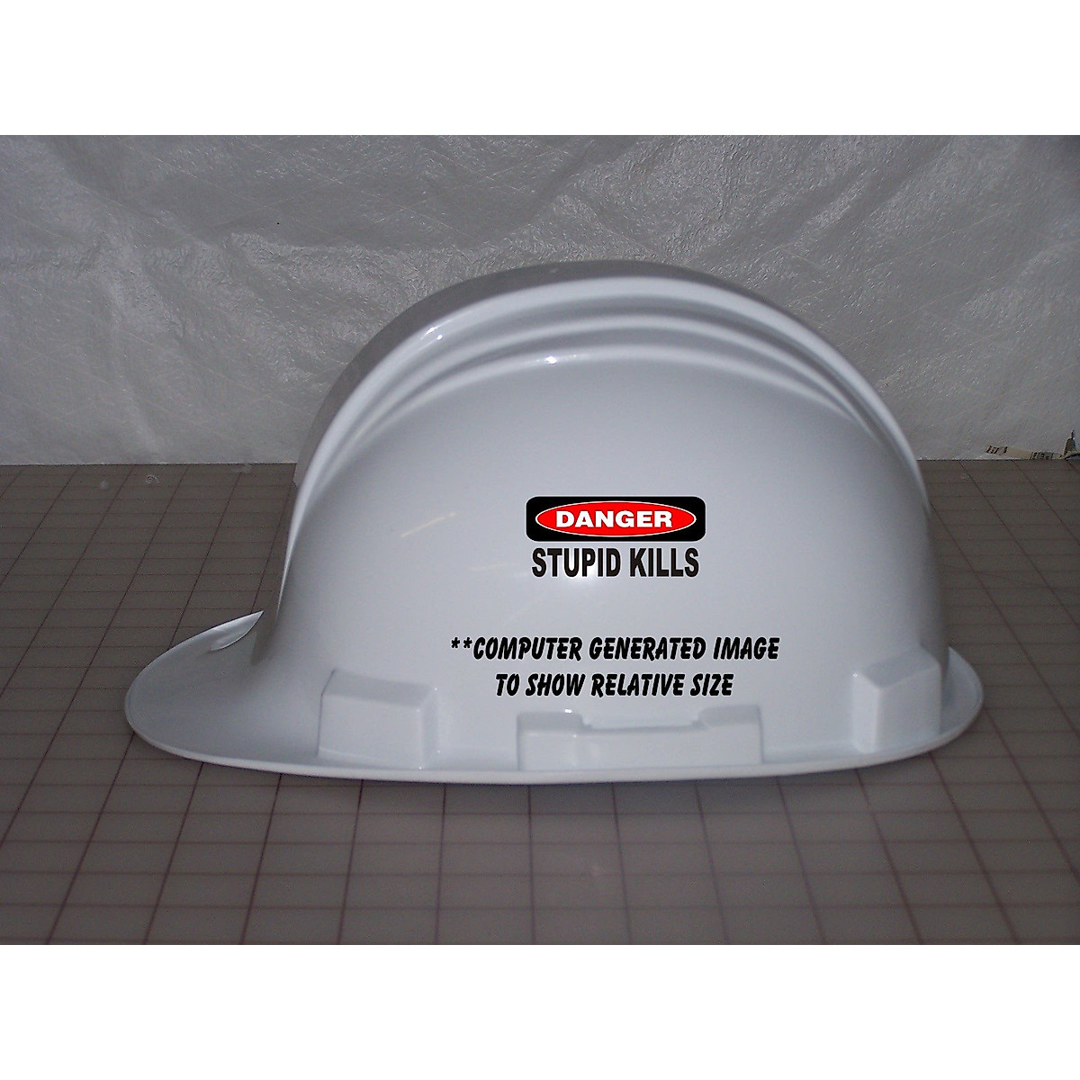 3 – Danger Stupid Kills Hard Hat/Helmet Stickers 1” x 2”