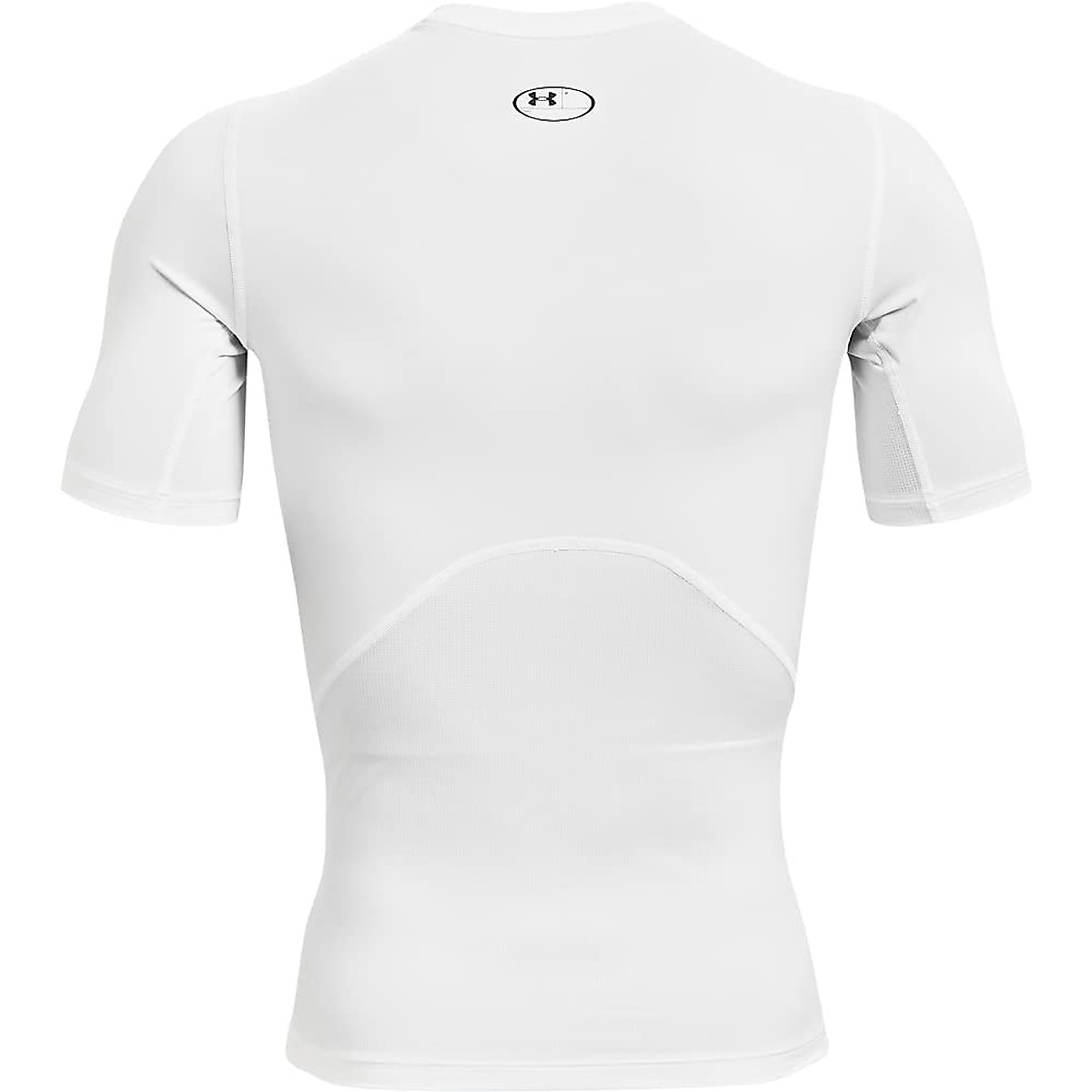 Under Armour Men's Armour HeatGear Compression Short-Sleeve T-Shirt , White (100)/Black, Small