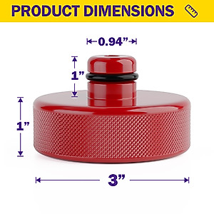 Jack Pad for Tesla Model 3 Y S X, Tesla Lifting Pucks Upgraded Polyurethane Jack Adapter Accessories Without Stinks, Howbow Floor Jack Tire Repair Tool Protects Battery & Chassis 4Pcs Red with Bag1
