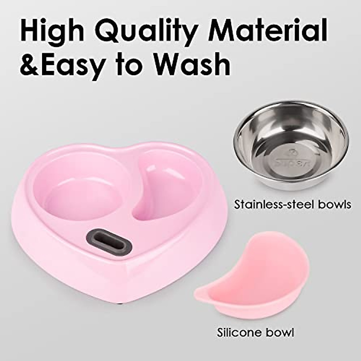 Super Design Dog Water Bottle Stand, Automatic Multifunctional Dog Water Bottle Dispenser Dog Water Feeders Bowl Dispenser Portion Control Water Dispenser for Dogs & Cats, No More Dripping Beard