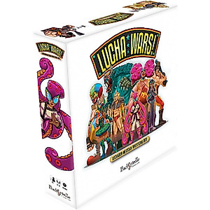 Backspindle Games Lucha Wars Board Game | Luchador Mexican Wrestling Dice | Dice Rolling Game | Fun Family Game for Adults and Kids | Ages 6+ | 1-8 Players | Average Playtime 30 Minutes