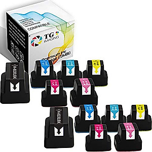 TG Imaging (12-Pack, 2x6colors) Compatible HP 02 Ink Cartridge Replacement for HP02 for HP PhotoSmart 3108 3110 3210 3210-xi 3310 8230 8250 C5100 C5140 C5150 C5180 C5183 C6100 C6150 Inkjet Printer