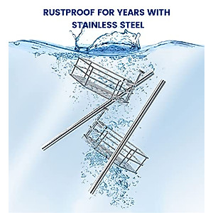 SEIRIONE Shower Caddy corner, Rustproof Shower Organizer, 4 Tier Shower Shelves, No Drilling Shower Rack, Adjustable Shower Storage and Large Shower Shelf for Inside Shower, 56 to 114 Inch