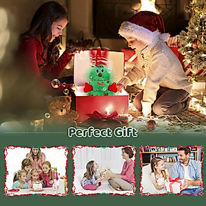 QUUREN Electric Christmas Tree Plush Toy, Singing and Dancing Christmas Toys Animated Christmas Decorations Cute Funny New Year Xmas Gifts for Family Friends Toddlers Kids