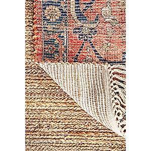 nuLOOM Sonja Flatweave Jute Runner Rug, 2' 6" x 8', Multi