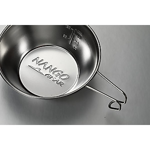 NANGOGEAR Camping Sierra Cup 310ml 2pcs Set Food Grade Stainless Steel Dishwasher Safe (21110)