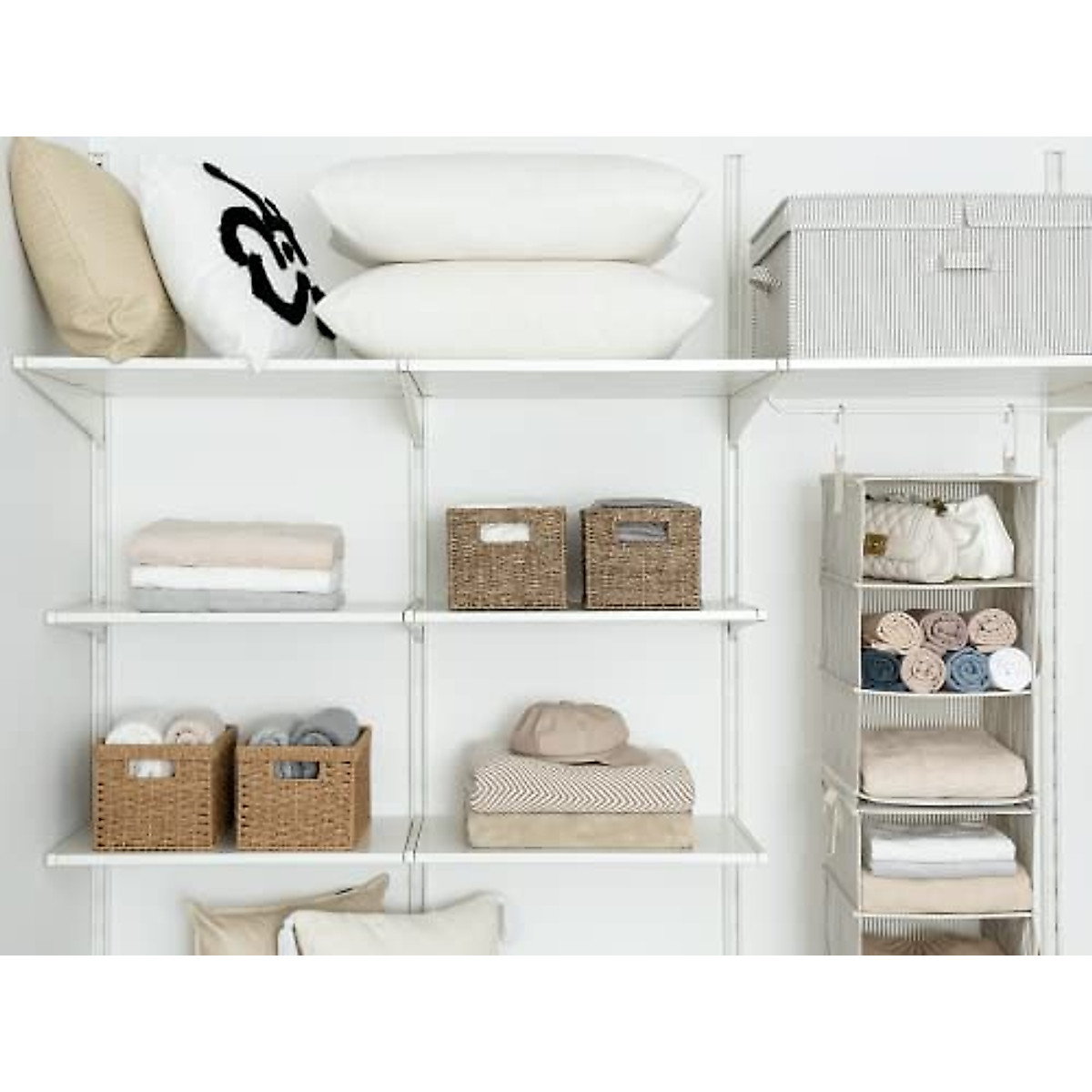 StorageWorks Round Paper Rope Storage Baskets