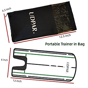 UDPARSCO Golf Putting Alignment Mirror, Portable Golf Training Aid, Putting Golf Training Equipment, Putting Trainer, Size 12 x 6 Inches