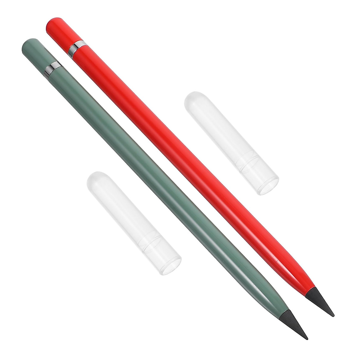 Ciieeo 4 Pcs Pencil Forever Pen Erasable Signing Pen Paint Black Ink Stylus Funny Pens Black Office Supplies Inkless Pen Drafting Supplies With Eraser Drawing Pen Metal Child