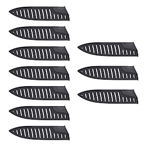 WINOMO 10pcs Edge Guards Cover Sleeves Plastic Cover Case Protectors for Chopping Cutter Black