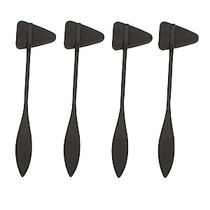 SURGICAL ONLINE Set of 4 Taylor Percussion Reflex Hammers - Diagnostic Medical Instruments, For Nurse, EMT, Medical Student, Doctor (Tactical Black)