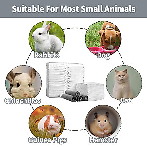 PINVNBY 50PCS Disposable Pet Pee Pads All-Absorb 23" L x 17" W Black Carbon Cage Liners Odor-Control Bunny Training Accessories with Quick-Dry Surface for Rabbits Guinea Pigs Hedgehogs Puppy