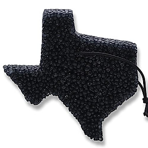 Leather Scented Freshies 2 Pack Black Texas States, Lone Star Candles and More Authentic Aroma of Genuine Leather, Air Freshener, Car Freshener Premium Aroma Beads, USA Made in Texas
