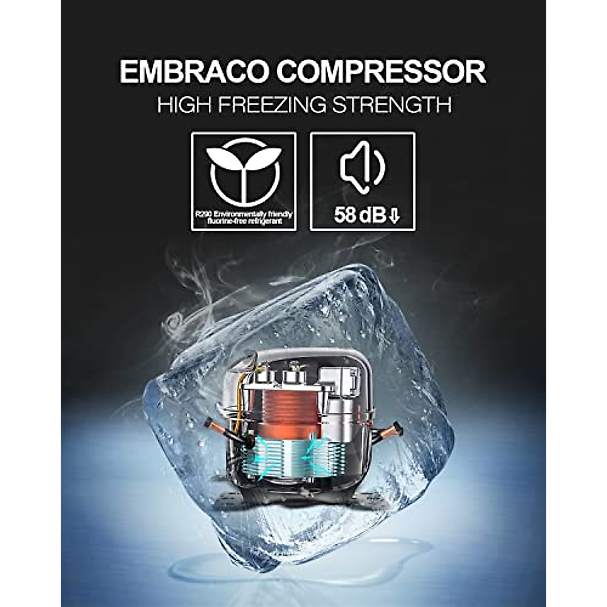 GSEICE Commercial Ice Maker Machine, 280LBS/24H with 70 Pounds Storage Bin - 4.3 inch Touch Screen, Food-Grade Materials, 304 Stainless Steel Ice Making Machine Perfect for Home and Business