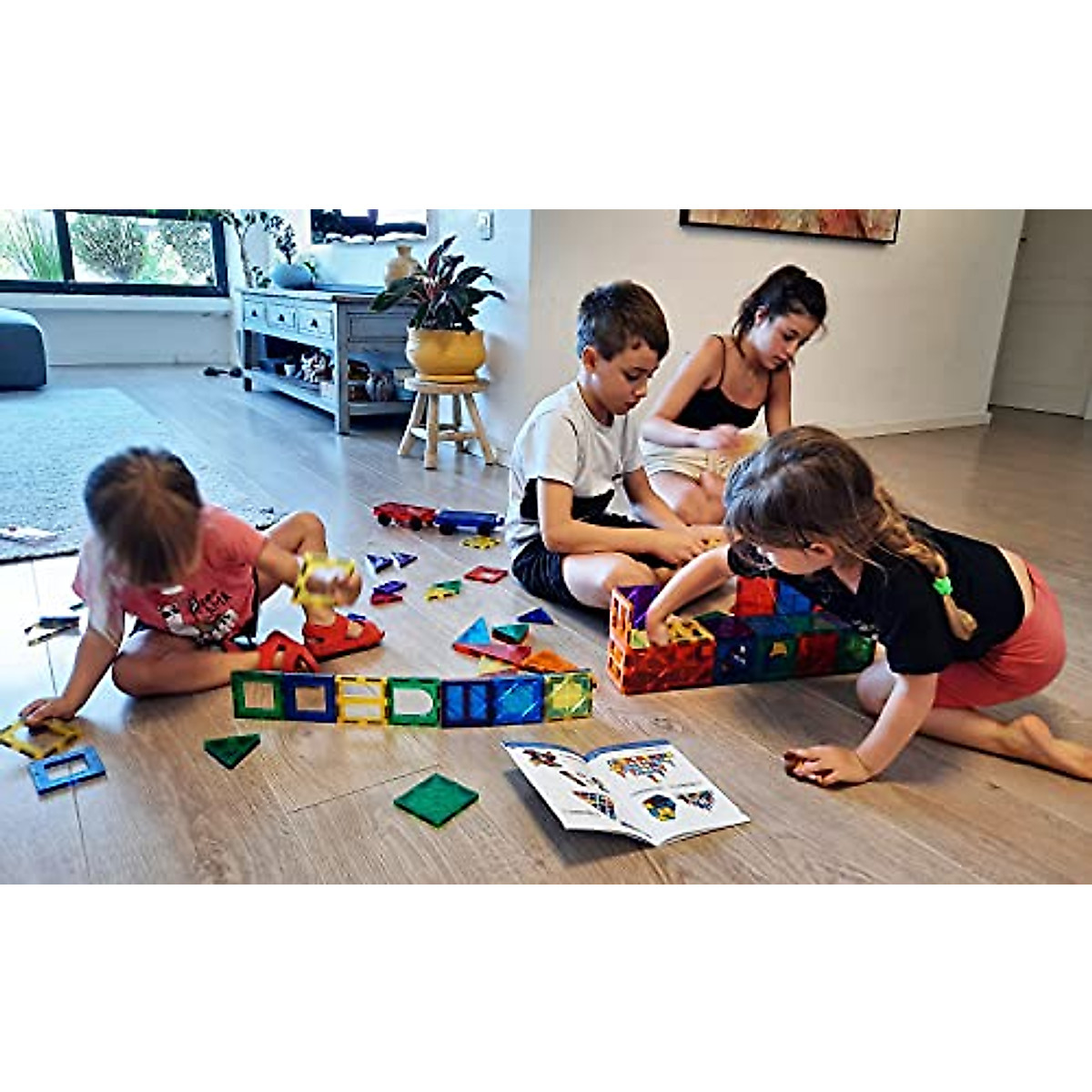 Magnetic Tiles, Toy for 3 4 5 6 Year Old Boys Girls Kids & Toddlers, Magnetic Blocks Building Set, Magnetic Tiles for Kids, STEM Educational Building Toy, Magnet Tiles Toy, Best Gift for 3-8 Year Olds