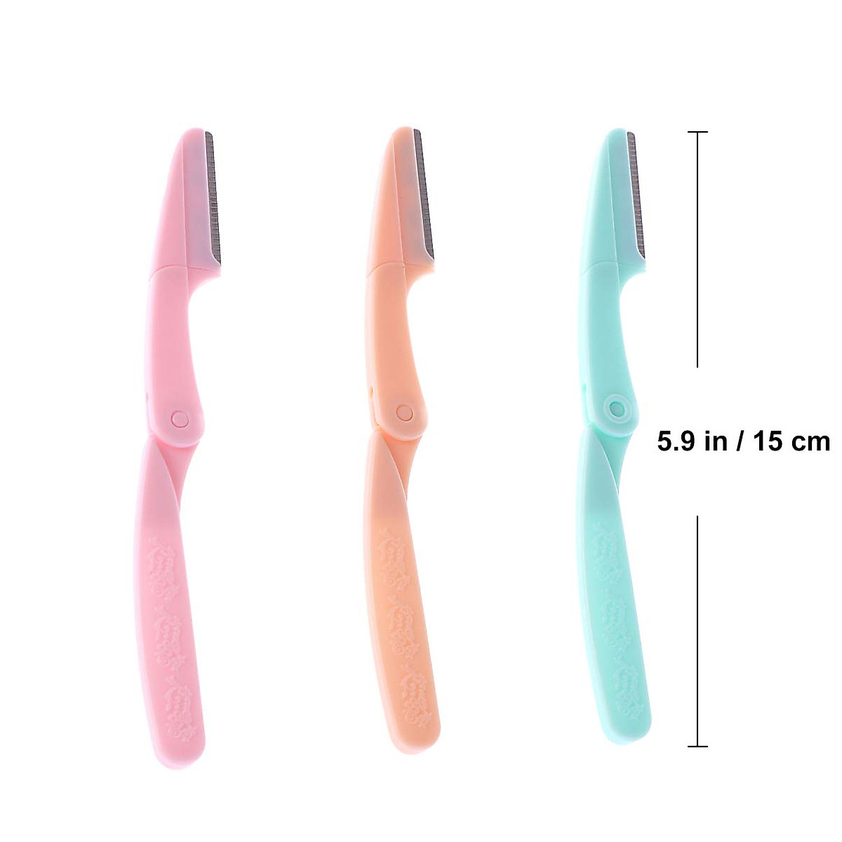 Frcolor 6pcs Eyebrow Razor Shaper Cheek Facial Hair Removers Trimmer for Women Ladies