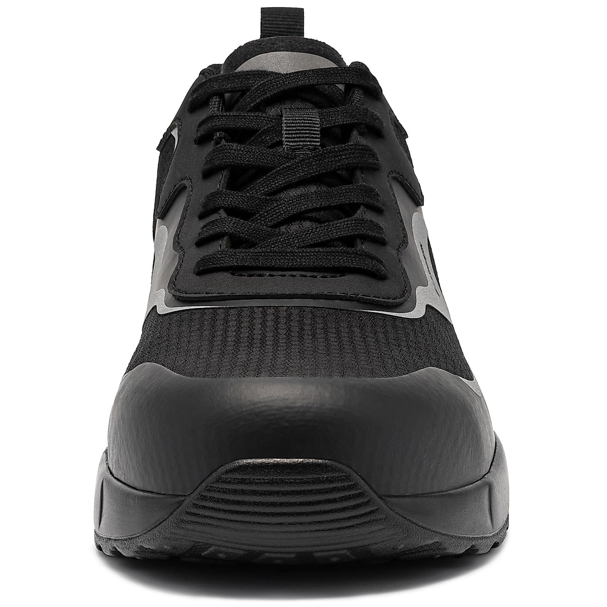 LARNMERN Waterproof Steel Toe Shoes for Men Lightweight Mens Safety Shoes Work Water-Resistant Air Cushion Construction Zapatos Punta de Acero para Hombres (10.5, Black-Waterproof)