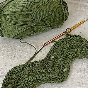 Estako Royal Cotton Classic, 100% Giza Cotton Yarn, Soft, Super Fino 1 for Crochet and Knitting 3.52 Oz (100g) / 273 Yrds (250m) (4060)