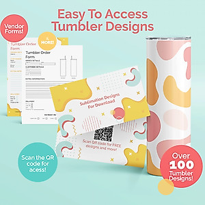 Sublimation Tumblers 20 Oz Skinny Tumbler, Straight Skinny tumblers for sublimation, 4 Pack Stainless Steel Sublimation Blank Tumblers, Individual Gift Boxes, Lids, Straws and Shrink Wraps