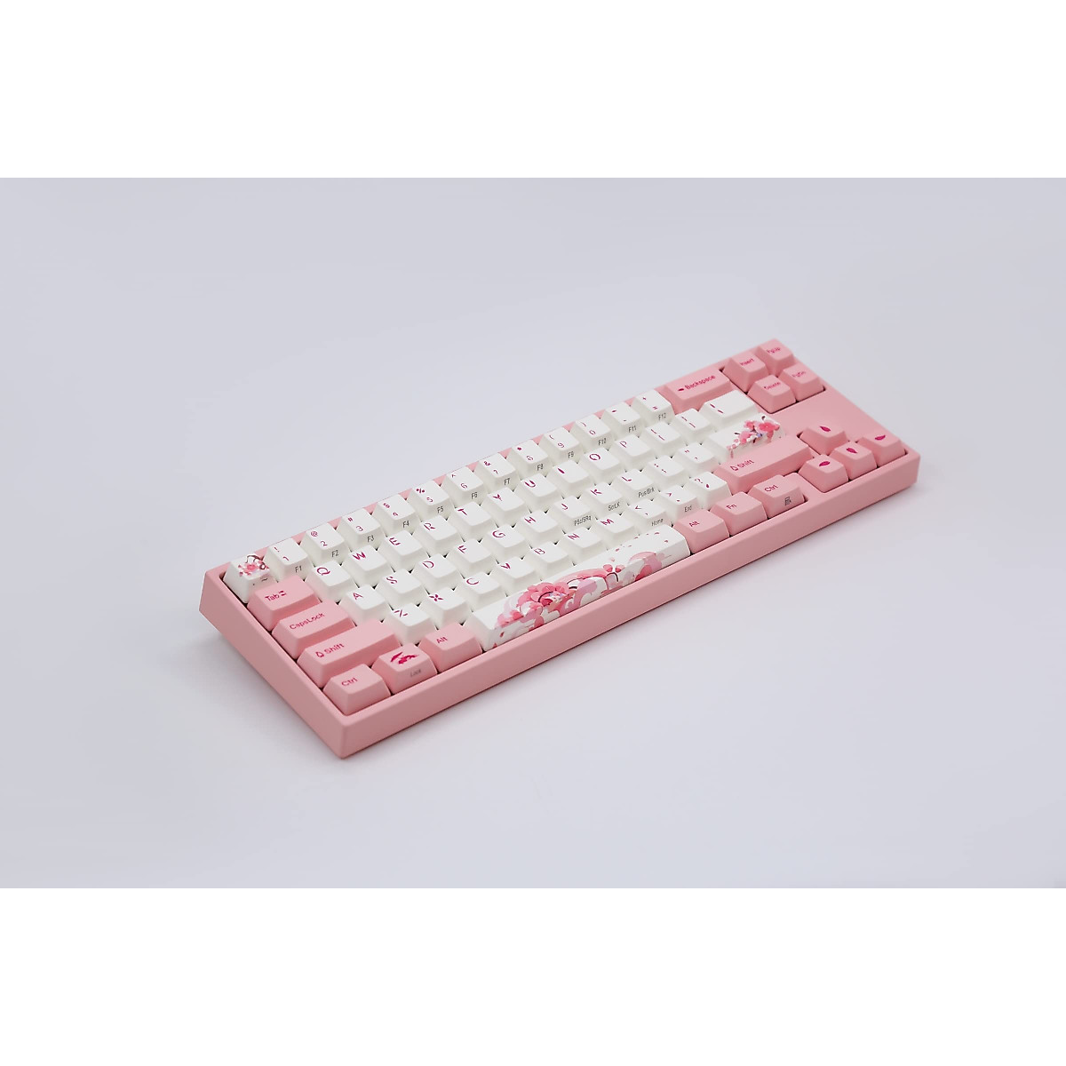 Varmilo Ducky x Miya Mac Pro Sakura R2 White LED 65% Double Shot PBT Mechanical Keyboard (Cherry MX Red)