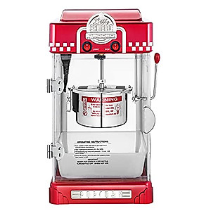 Great Northern Popcorn Company Little Bambino Popcorn Machines, 2.5 Ounce, Red