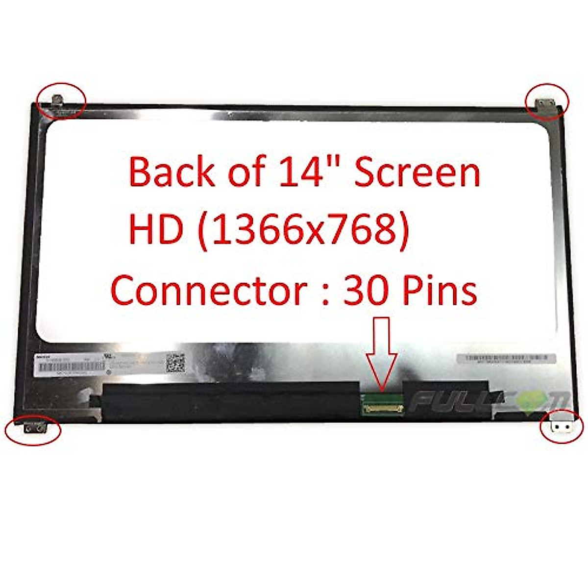 Generic New 14.0”HD LCD Screen N140BGE-E53 Compatible with DELL latitude E7480 1366X768 Matte