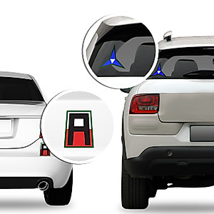 Black Oval Operation Enduring Freedom Sticker (Afghanistan War Veteran Ribbon Vinyl for Cars, Trucks, Coolers, Laptops (3 x 5 inch)