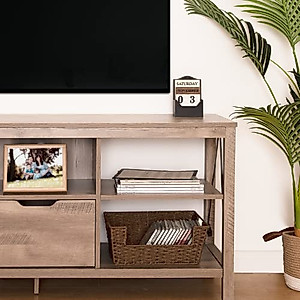 StorageWorks Pantry Storage Basket, Hand-Woven Open-Front Bin with Handles, Brown, 2 Pack