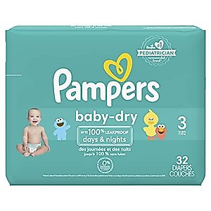 Pampers Baby Dry Diapers Size 3 32 Count