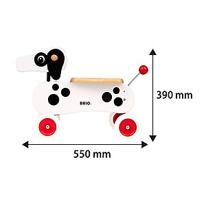 BRIO 30281 Dachshund Sausage Dog Ride Toddler Toy for Kids 12 Months and Up