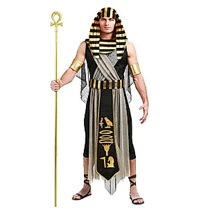 Adult All-Powerful Pharaoh Costume Plus Size Egyptian Pharaoh Costume 4X