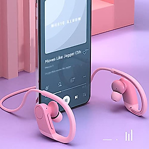 Charella #CK21w9 Bluetooth Conduction Headphones Bluetooth-Compatible Long Standby Stereo Wire Hanging-Ear Earphone for Sports