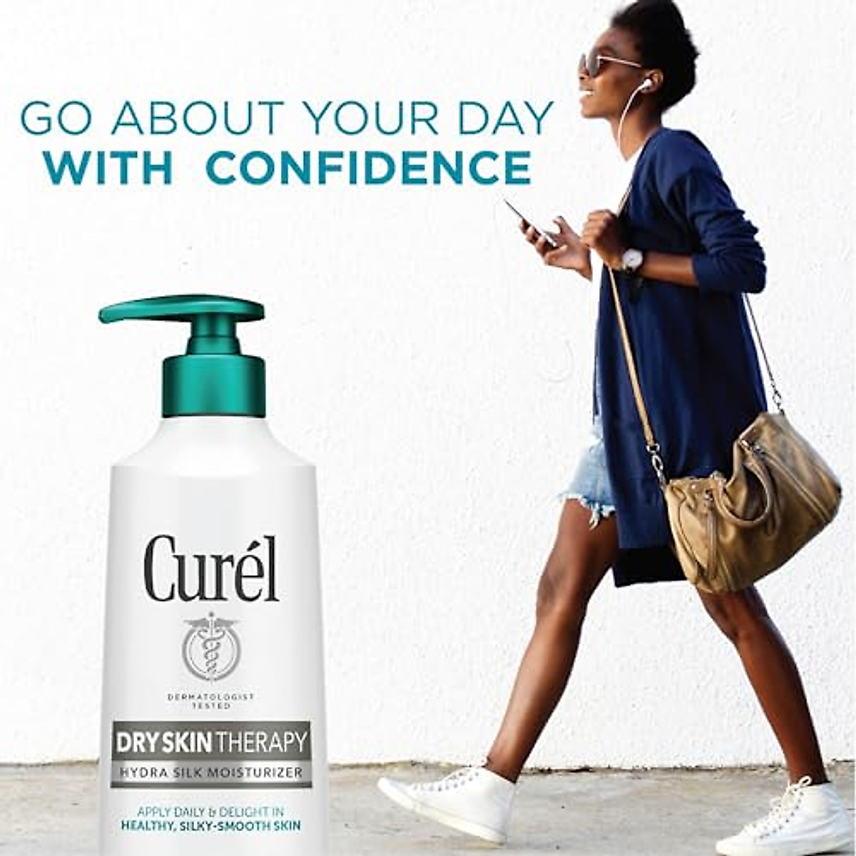 Curel Extra Dry Skin Therapy Lotion, Body and Hand Moisturizer, Hydra Silk Hydration, with Advanced Ceramide Complex, and Aloe Water, 12 oz