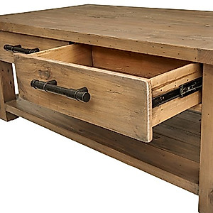 Amazon Brand – Stone & Beam Ferndale Rustic Coffee Table, 51"W, Sandstone