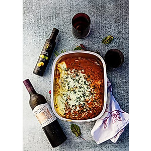 ShopexZone ReHeatables Aluminum Food and Storage Containers Reusable and Disposable Tray with Lids Freezer Oven Safe Meal Prep Baking Roasting Storing Reheating Perfect for Holidays | Large, 2 Pack