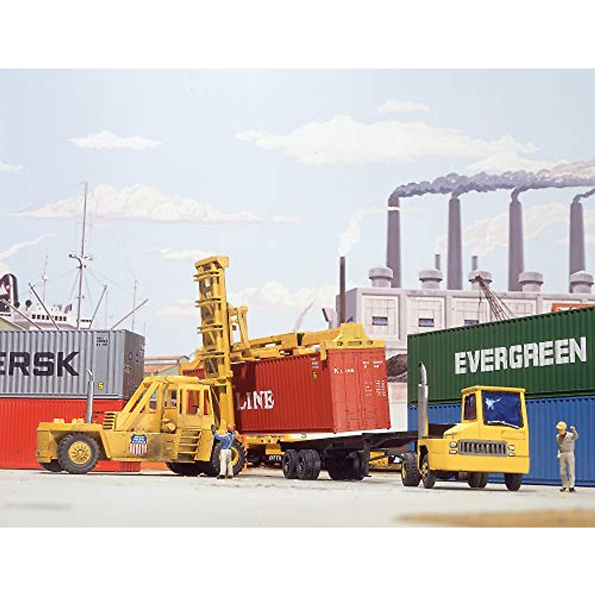 Walthers Cornerstone HO Scale Model Kalmar Intermodal Container Crane Kit