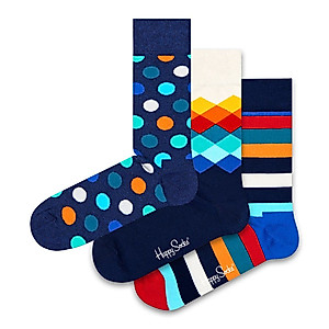 Happy Socks Men's Classic Mix Gift Box Socks Multicolour in size US 8-12
