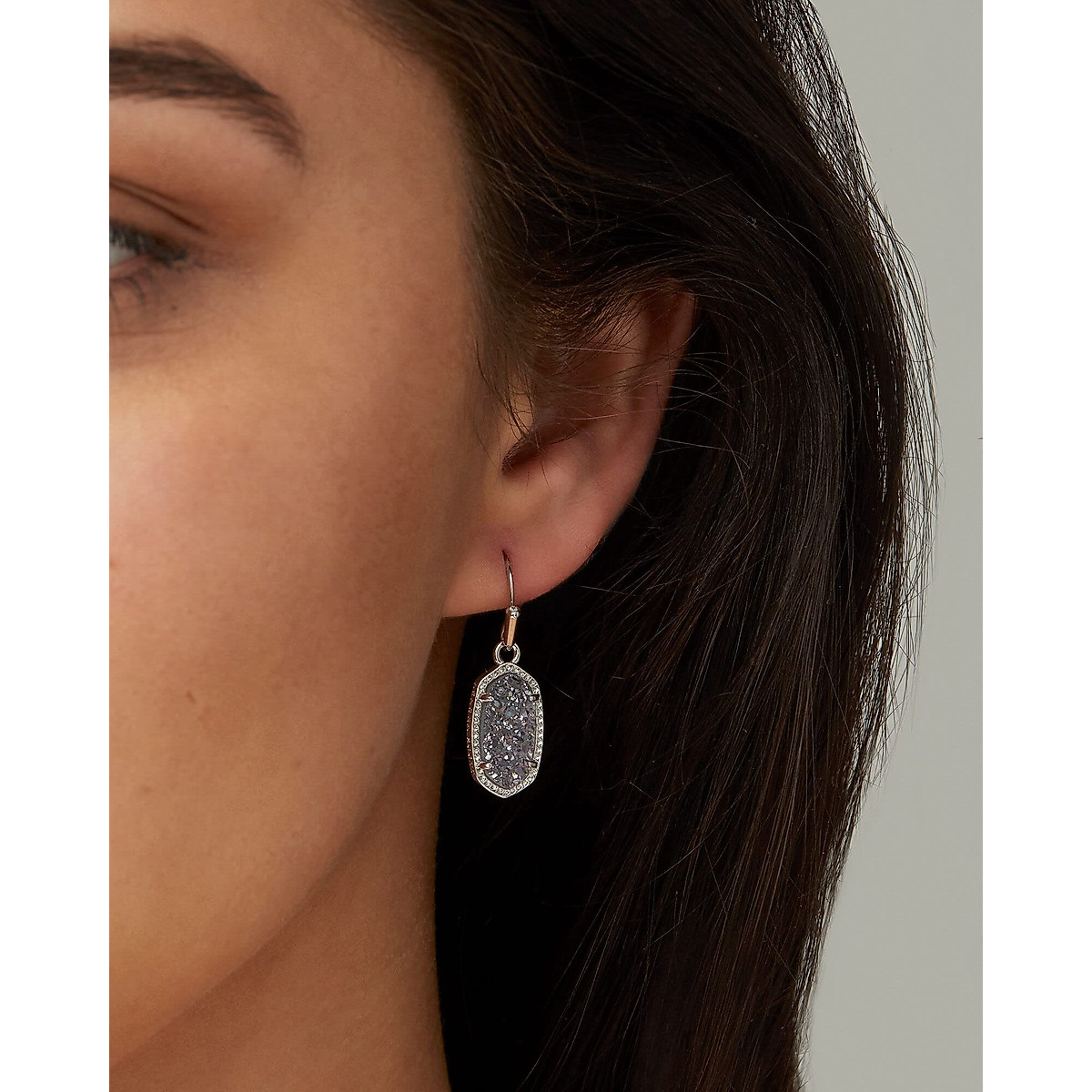 Kendra Scott Lee Drop Earrings for Women, Fashion Jewelry, Gold-Plated, Iridescent Drusy