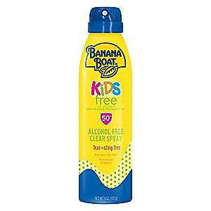 Banana Boat Kids Sport Sunscreen Spray SPF 50, 6oz | Kids Sunscreen Spray, Kids Sunblock Spray, Oxybenzone Free Sunscreen for Kids, Alcohol Free Sunscreen, Spray Sunscreen SPF 50, 6oz