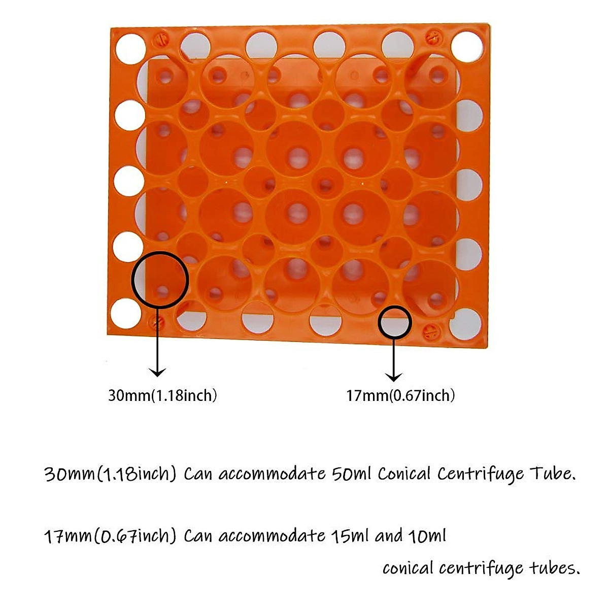 BKMAMLAB Centrifuge Tube 50ml,Conical,PP Material,2 Racks&40 Centrifuge Tubes…