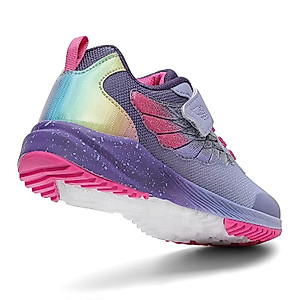 GEERX Joy Kids Sneakers Girls Toddler Little Kid Athletic Lightweight Running Training Tennis Shoes Lavender Pink Size 2