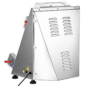 VEVOR Commercial Dough Roller Sheeter 15.7inch Electric Pizza Dough Roller Machine 390W Automatically Suitable for Noodle Pizza Bread and Pasta Maker Equipment